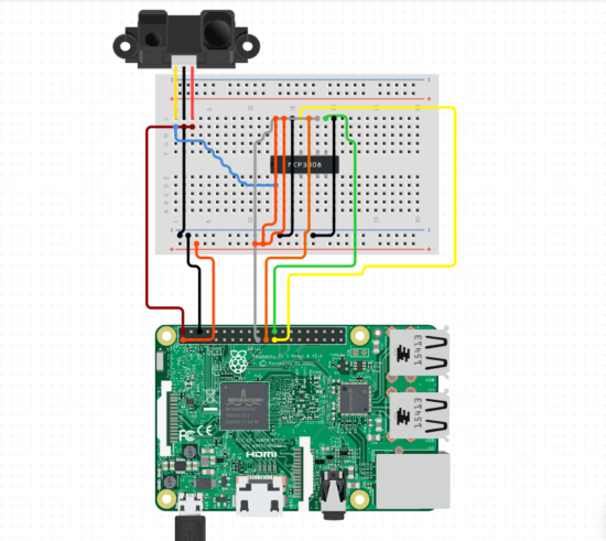 Raspberry Pi Distance with a Sharp IR Sensor | Knowgenie